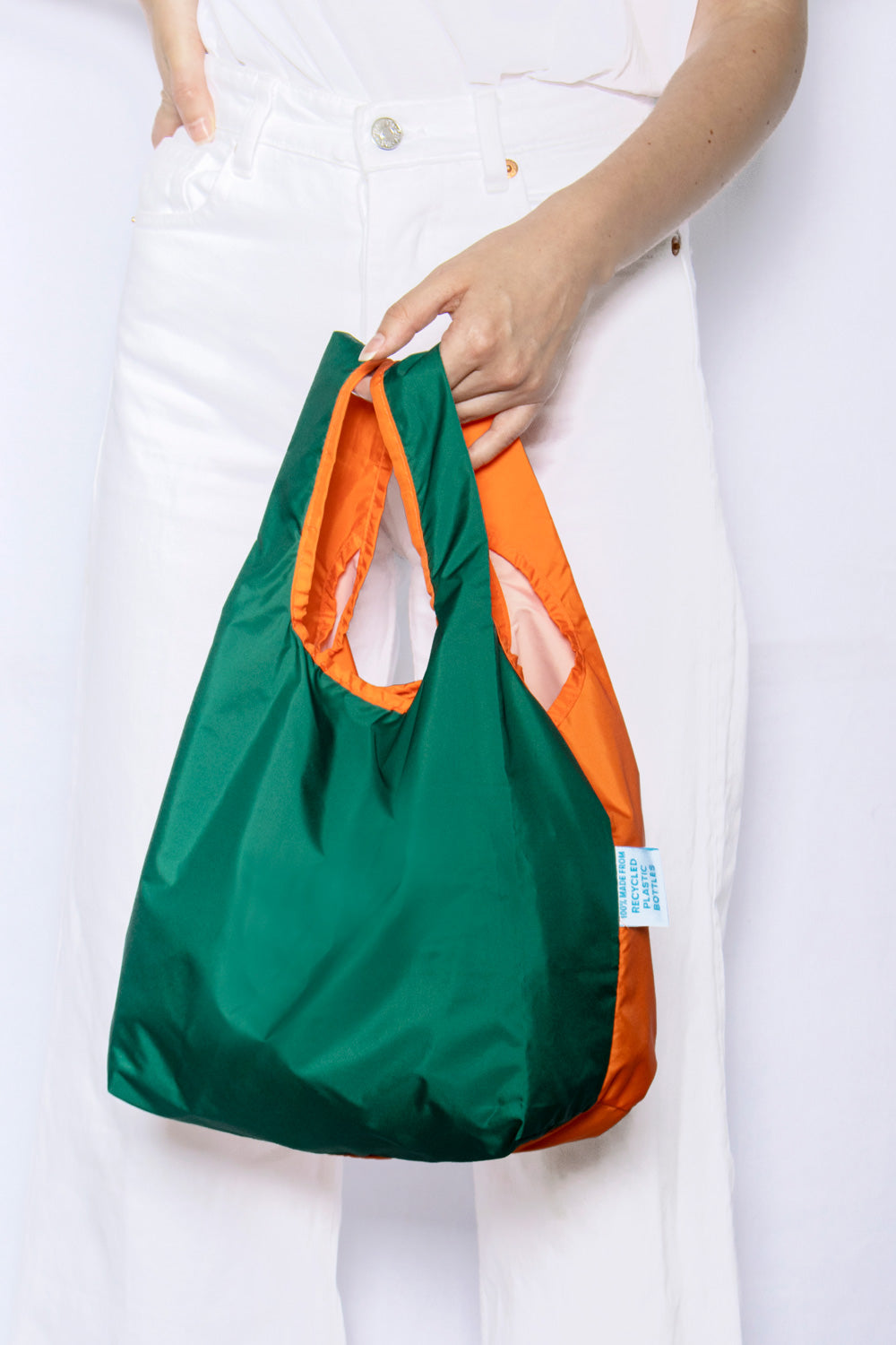 Bicolour Orange & Green | Mini Reusable Bag – Kind Bag Wholesale